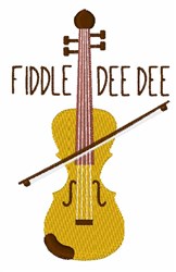 Fiddle Dee Dee Embroidery Design | EmbroideryDesigns.com