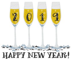 Happy 2019 Embroidery Design | EmbroideryDesigns.com