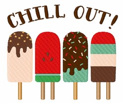 Chill Out Embroidery Design | EmbroideryDesigns.com