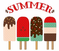 Summer Popsicles Embroidery Design | EmbroideryDesigns.com