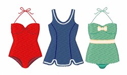 Bathing Suits Embroidery Design | EmbroideryDesigns.com