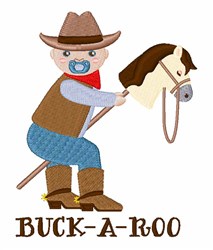 Buck-A-Roo Embroidery Design | EmbroideryDesigns.com