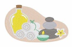 Relaxing Spa Embroidery Design | EmbroideryDesigns.com