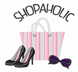 Shopaholic Embroidery Design | EmbroideryDesigns.com
