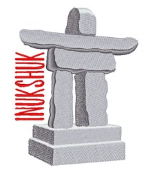 Inukshuk Embroidery Design | EmbroideryDesigns.com