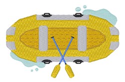 White Water Raft Embroidery Design | EmbroideryDesigns.com