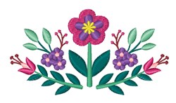 Folk Art Floral Embroidery Design | EmbroideryDesigns.com