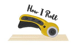How I Roll Embroidery Design | EmbroideryDesigns.com