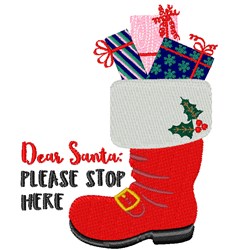 Dear Santa Embroidery Design | EmbroideryDesigns.com