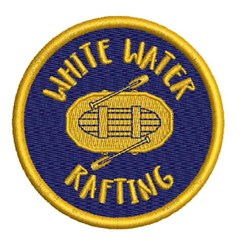 White Water Rafting Embroidery Design | EmbroideryDesigns.com