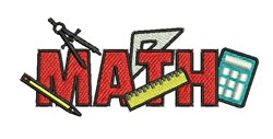 Math School Embroidery Design | EmbroideryDesigns.com