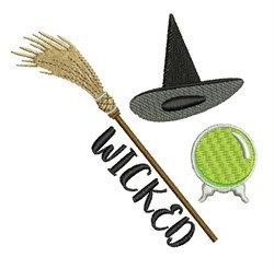 Wicked Embroidery Design | EmbroideryDesigns.com