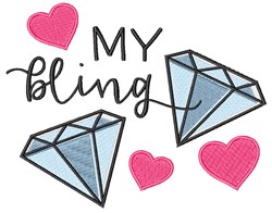 My Bling Embroidery Design | EmbroideryDesigns.com