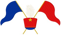 Color Guard Embroidery Design | EmbroideryDesigns.com