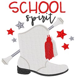 School Spirit Embroidery Design | EmbroideryDesigns.com