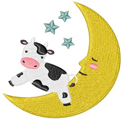 Over The Moon Embroidery Design | EmbroideryDesigns.com