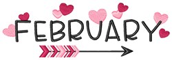 February Embroidery Design | EmbroideryDesigns.com