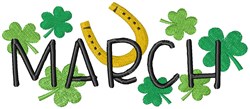 March Embroidery Design | EmbroideryDesigns.com