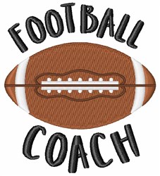 Football Coach Embroidery Design | EmbroideryDesigns.com