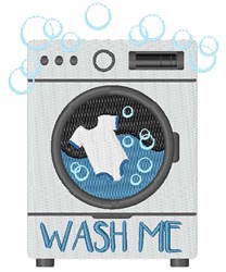 Washing Machine Laundry Clothing Embroidery Design | EmbroideryDesigns.com
