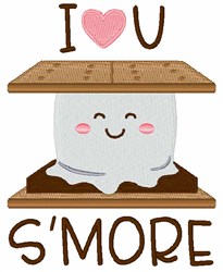 Love You SMore Embroidery Design | EmbroideryDesigns.com
