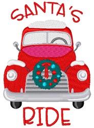 Santas Ride Embroidery Design | EmbroideryDesigns.com