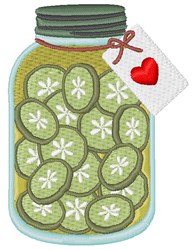 Homemade Pickles Embroidery Design | EmbroideryDesigns.com