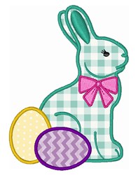 Easter Bunny Applique Embroidery Design | EmbroideryDesigns.com