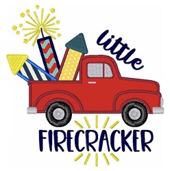 Little Firecracker Embroidery Design | EmbroideryDesigns.com
