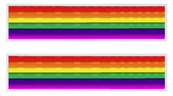 Rainbow Equal Sign Embroidery Design | EmbroideryDesigns.com