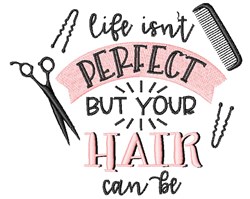 Perfect Hair Embroidery Design | EmbroideryDesigns.com
