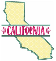 California State Embroidery Design | EmbroideryDesigns.com