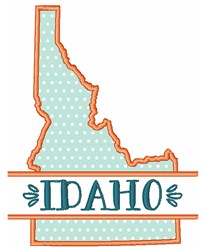 Idaho State Embroidery Design | EmbroideryDesigns.com