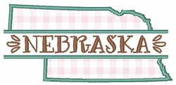 Nebraska State Embroidery Design | EmbroideryDesigns.com