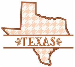 Texas State Embroidery Design | EmbroideryDesigns.com