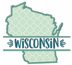 Wisconsin State Embroidery Design | EmbroideryDesigns.com