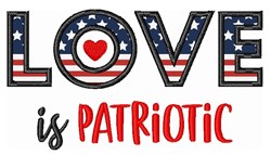 Patriotic Love Embroidery Design | EmbroideryDesigns.com