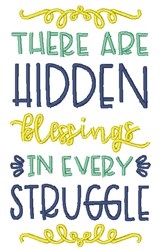 Hidden Blessings Embroidery Design | EmbroideryDesigns.com