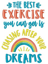 Best Exercise Embroidery Design | EmbroideryDesigns.com