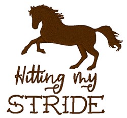 Hitting My Stride Embroidery Design | EmbroideryDesigns.com