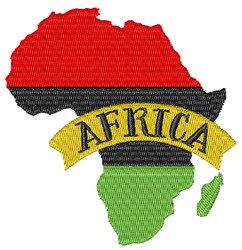 African Continent Flag Embroidery Design | EmbroideryDesigns.com