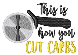 Cut Carbs Embroidery Design | EmbroideryDesigns.com