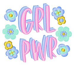 GRL PWR Embroidery Design | EmbroideryDesigns.com