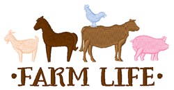 Farm Life Embroidery Design | EmbroideryDesigns.com