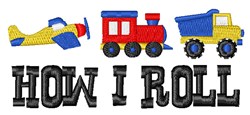 How I Roll Embroidery Design | EmbroideryDesigns.com