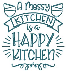 Messy Kitchen Embroidery Design | EmbroideryDesigns.com