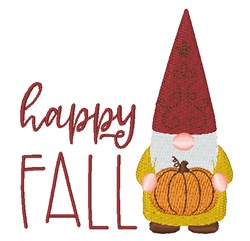 Happy Fall Embroidery Design | EmbroideryDesigns.com