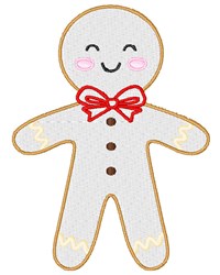 Gingerbread Embroidery Design | EmbroideryDesigns.com