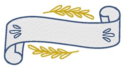 Ribbon Banner Embroidery Design | EmbroideryDesigns.com