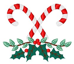 Christmas Candy Cane Embroidery Design | EmbroideryDesigns.com